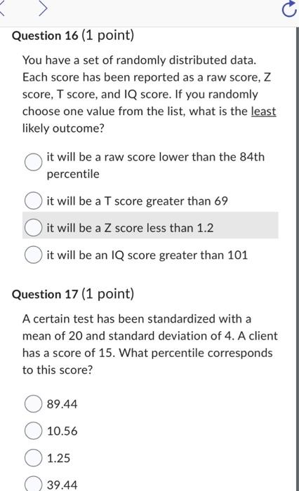 Solved You have a set of randomly distributed data. Each | Chegg.com