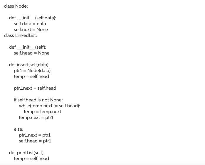 Solved Class Node Def Initself Data Self Data 2297