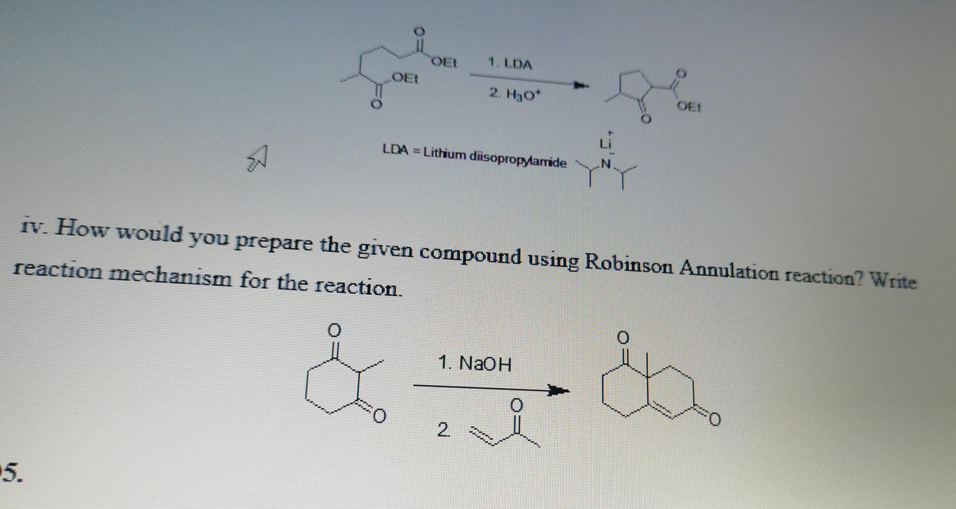 Solved Q4. (8 Marks) A i Write stepwise mechanism for the | Chegg.com