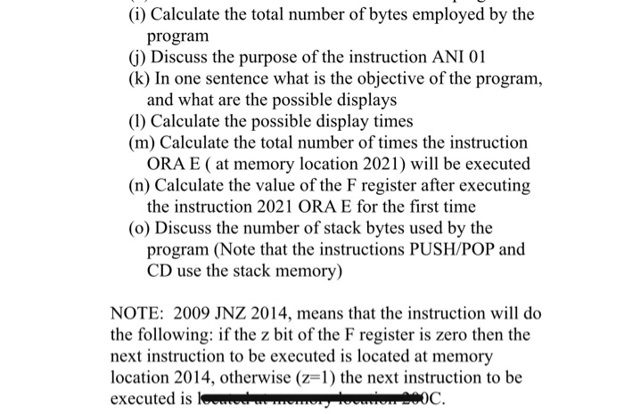 1) Analyze the mnemonic Assembly program given below: | Chegg.com