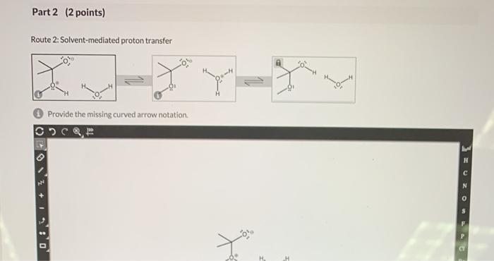 Solved Below are two possible routes depicting a proton | Chegg.com