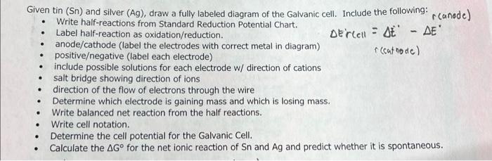 Solved Given tin ( Sn ) and silver ( Ag ), draw a fully | Chegg.com