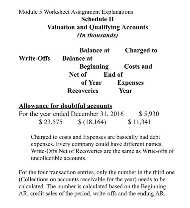ACCOUNTING 706 MODULE 5 Homework: Accounting for | Chegg.com