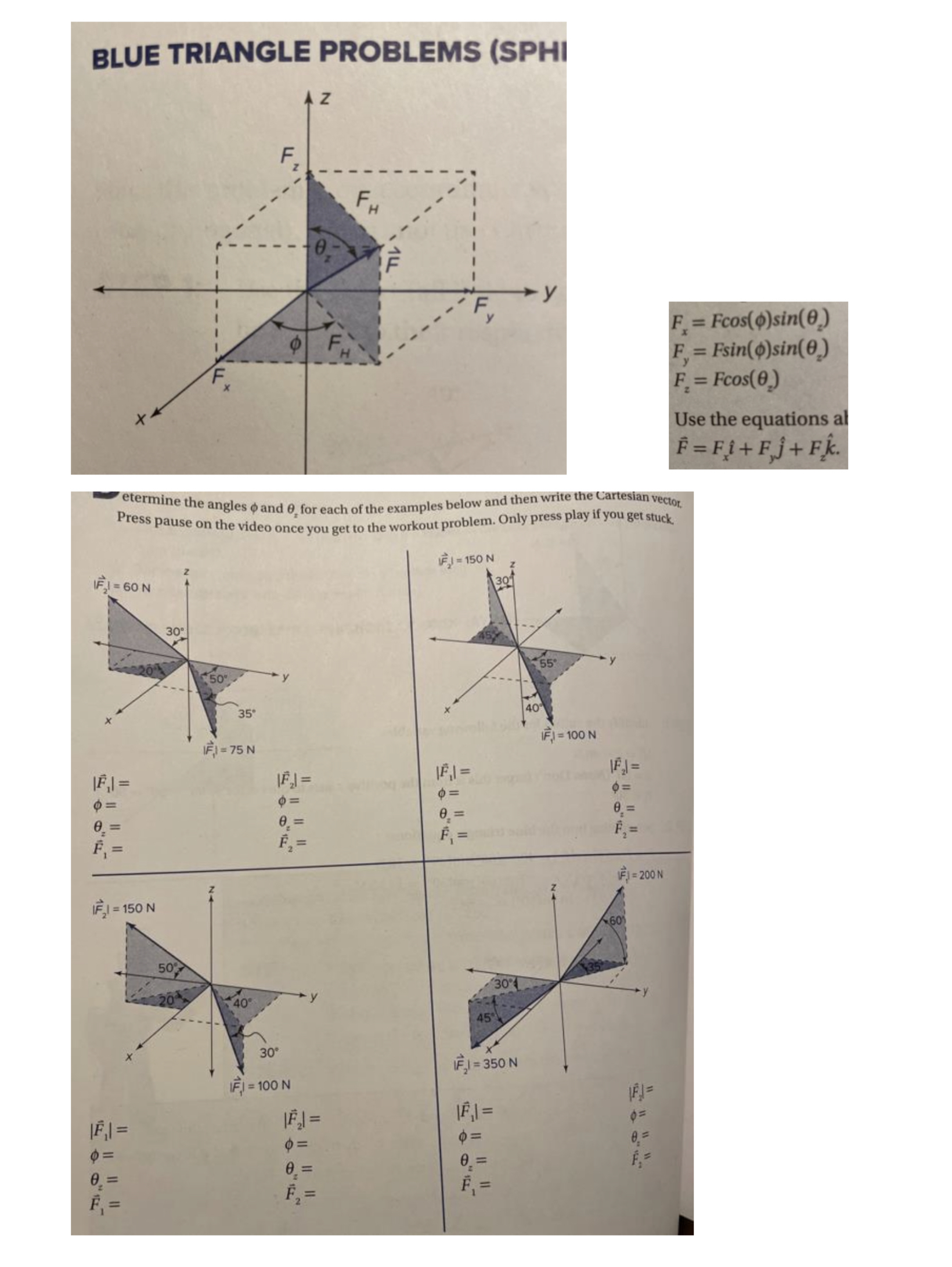 Solved BLUE TRIANGLE PROBLEMS | Chegg.com