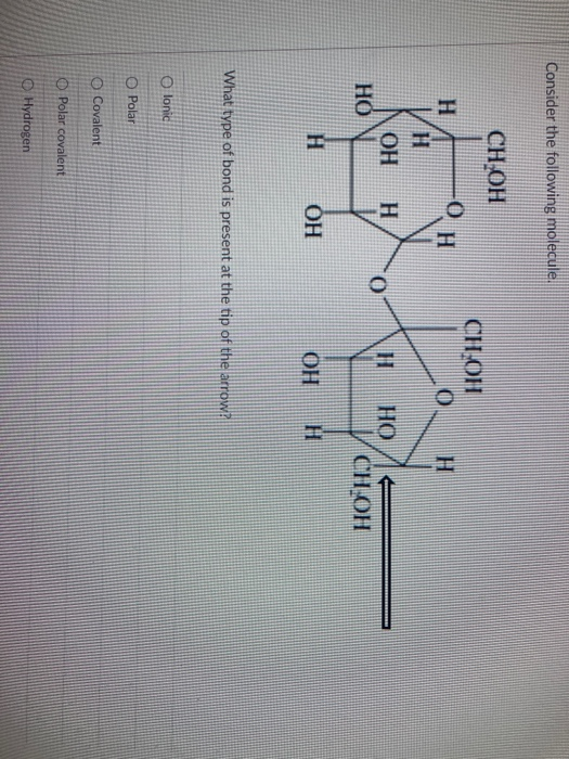Solved Consider the following molecule. CHOH он CH OH о Н Н | Chegg.com