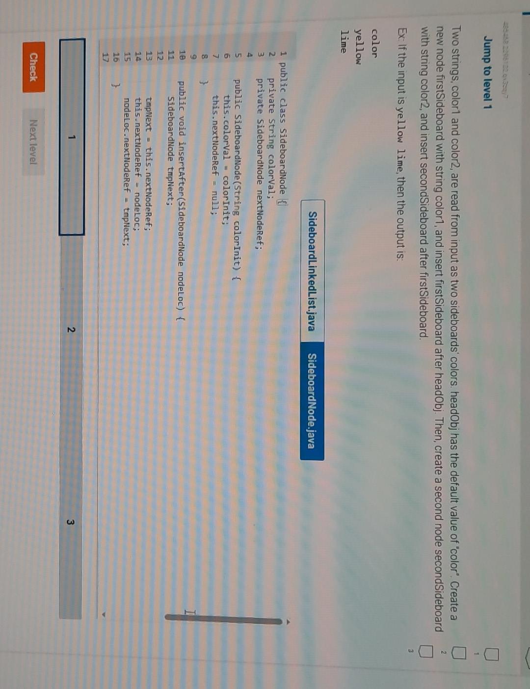 Solved CHALLENGE 1022 A first linked list. ACTIVITY Jump to | Chegg.com