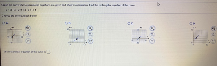 Solved Graph The Curve Whose Parametric Equations Are Given 5968