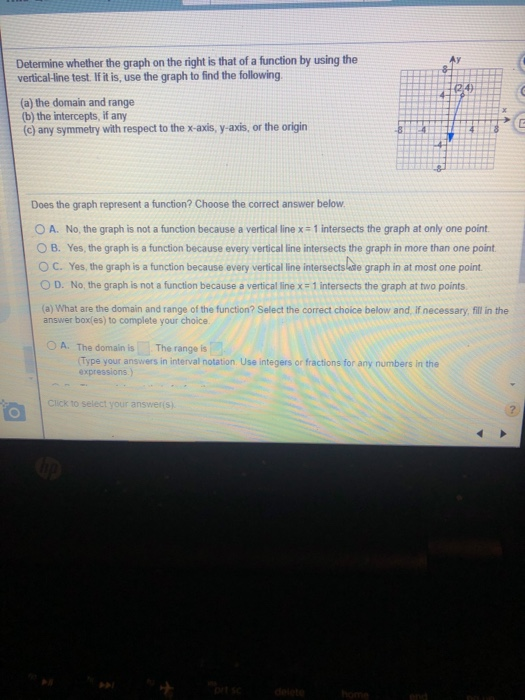 Solved Determine whether the graph on the right is that of a | Chegg.com