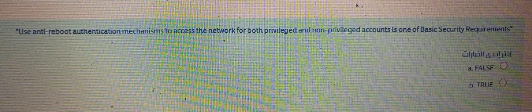 Solved "Use anti-reboot authentication mechanisms to access | Chegg.com