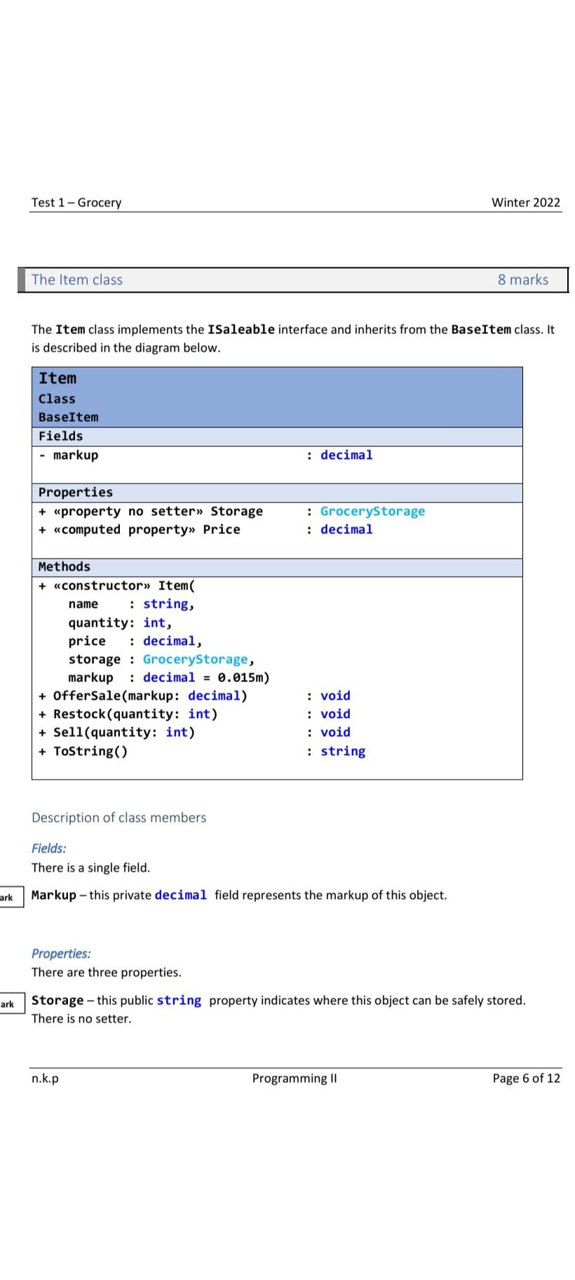 Solved GroceryApp A high-level view of a Grocery application | Chegg.com