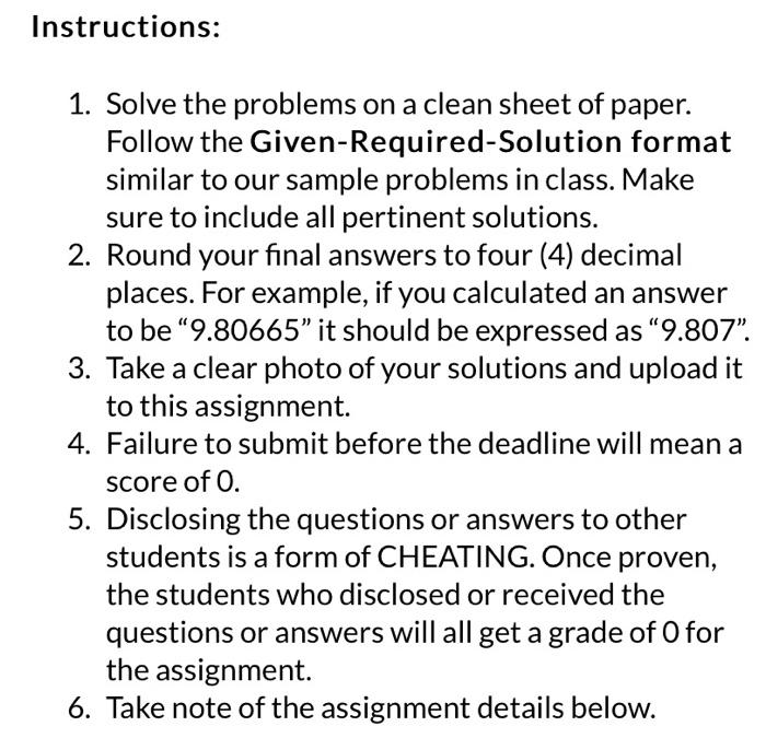 Solved 1. Solve the problems on a clean sheet of paper. | Chegg.com