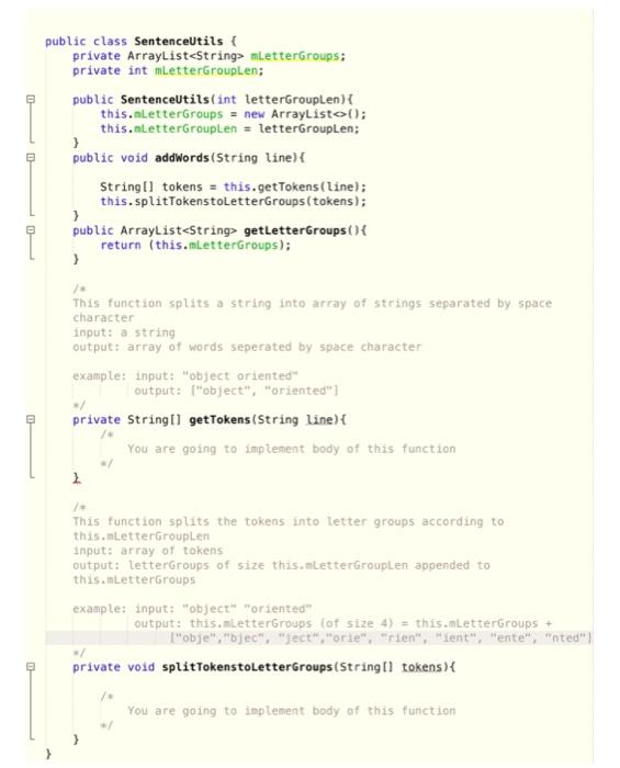 Solved You need to implement the body of the following 4 | Chegg.com