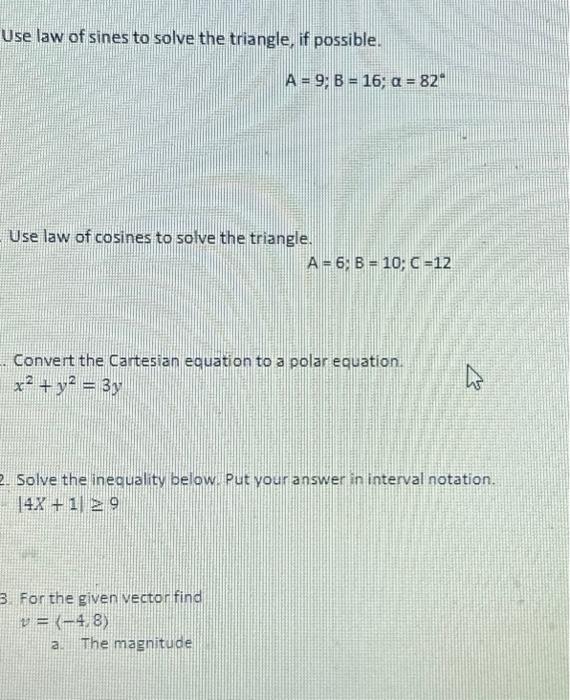 Solved Evaluate the inverse trig functions. b. | Chegg.com