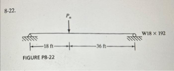 Solved 8-21 to 8-39. Using the given sections, all of A992 | Chegg.com