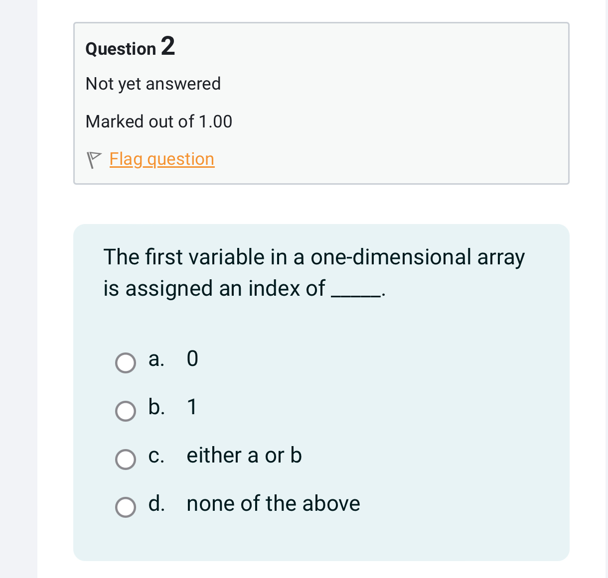 Solved Question 2Not yet answeredMarked out of | Chegg.com