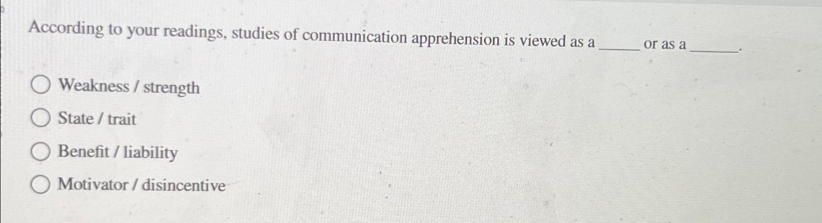 Solved According to your readings, studies of communication | Chegg.com