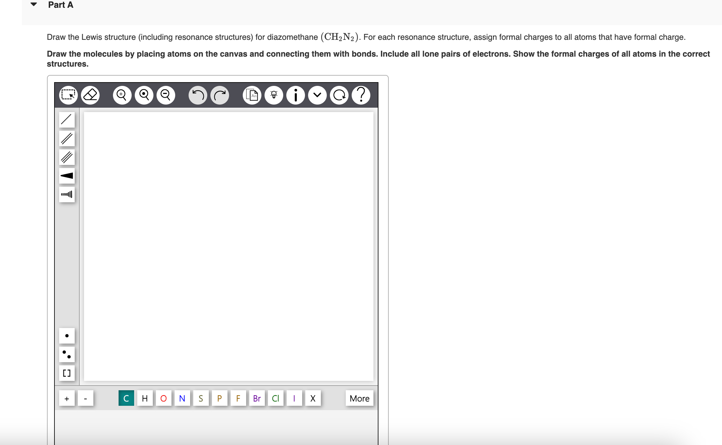 Solved Part Adraw The Lewis Structure Including Resonance 7319