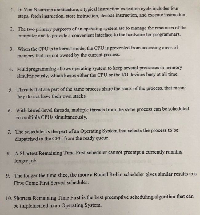 Solved 1. In Von Neumann architecture, a typical instruction | Chegg.com