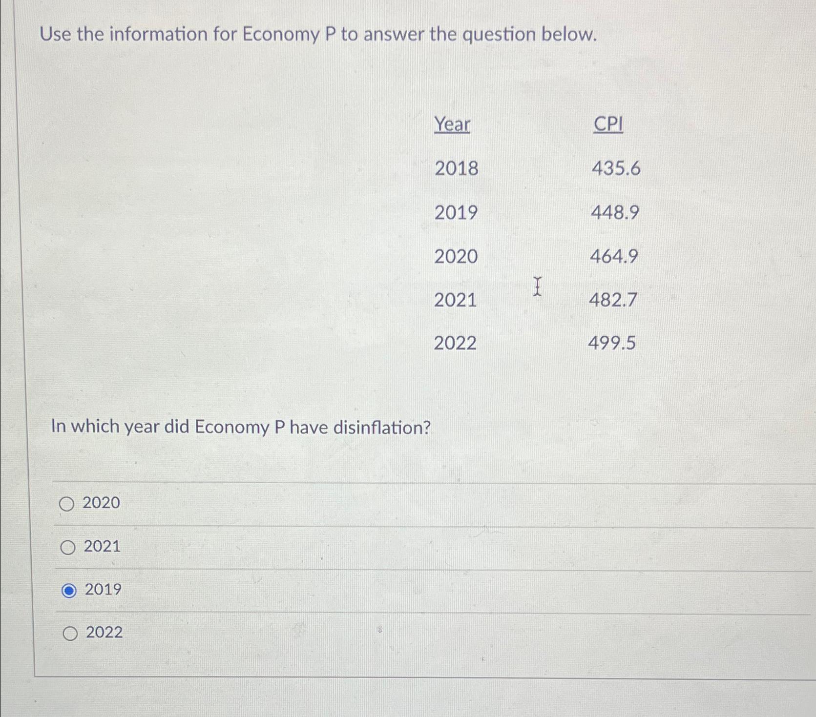 Solved Use the information for Economy P to answer the | Chegg.com