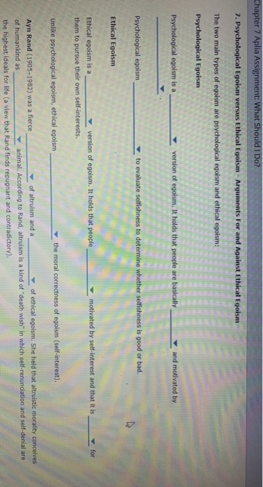 Solved Chapter 7 Aplia Assignment: What Should I Do? 7. | Chegg.com