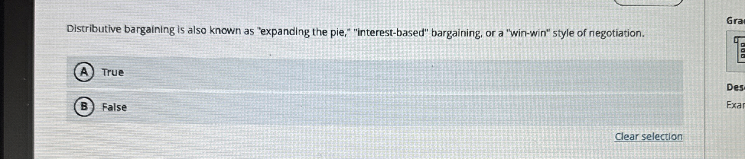 Solved Distributive bargaining is also known as "expanding | Chegg.com