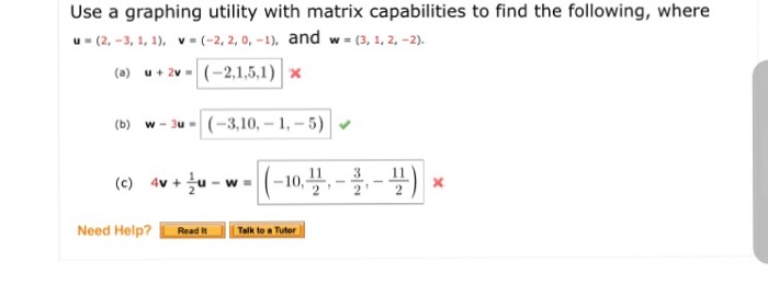Solved Use a graphing utility with matrix capabilities to | Chegg.com