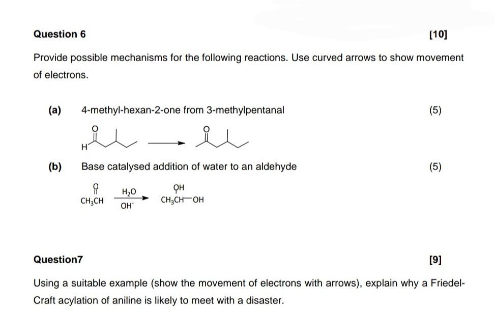 Solved Provide possible mechanisms for the following | Chegg.com