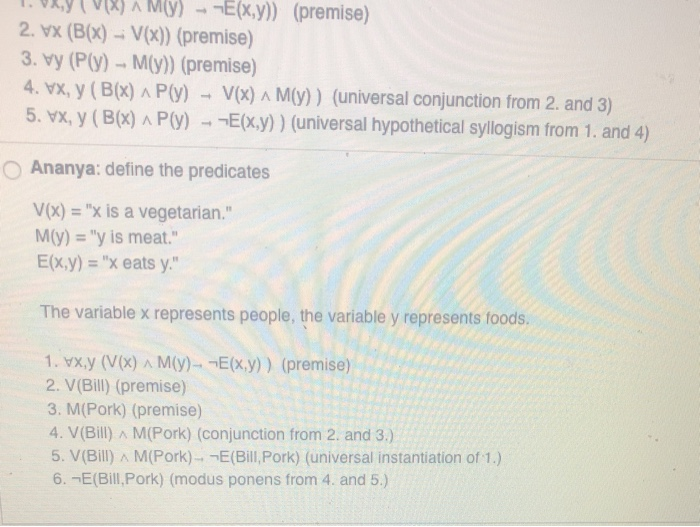 Solved Several students were asked to formalize the | Chegg.com