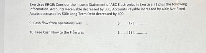 Solved Exercise \#1: Fill in the missing blanks in the | Chegg.com
