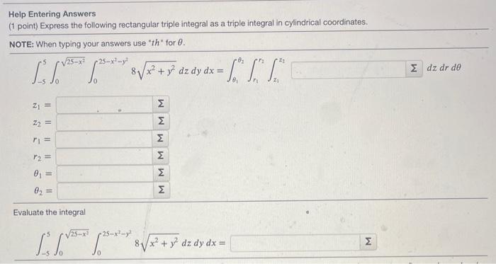 Solved Help Entering Answers (1 point) Express the following | Chegg.com