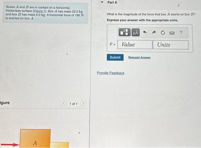 Solved Boxes A and B are in contact on a horizontal, | Chegg.com