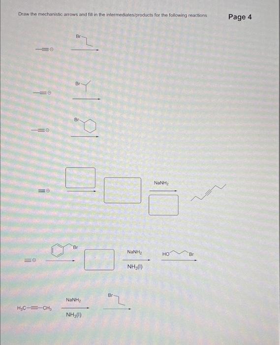 Solved Draw the mechanistic arrows and fill in the | Chegg.com