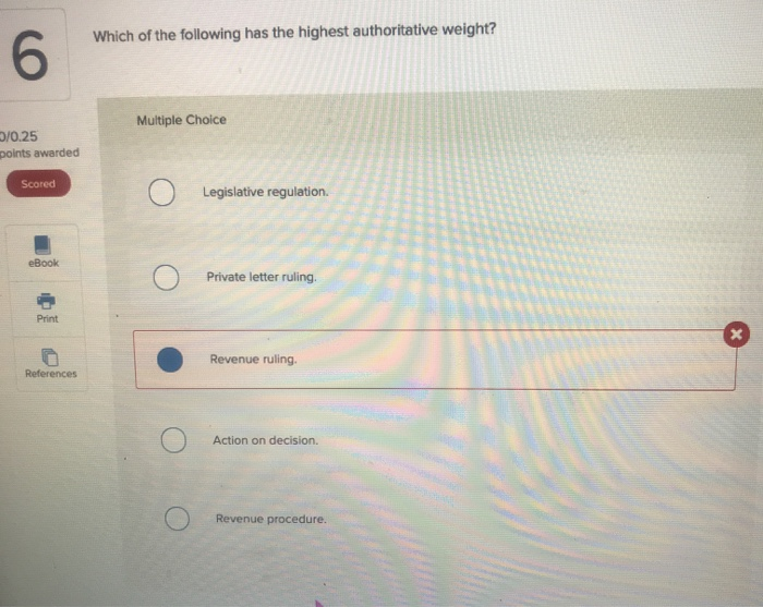 Solved Which of the following has the highest authoritative | Chegg.com