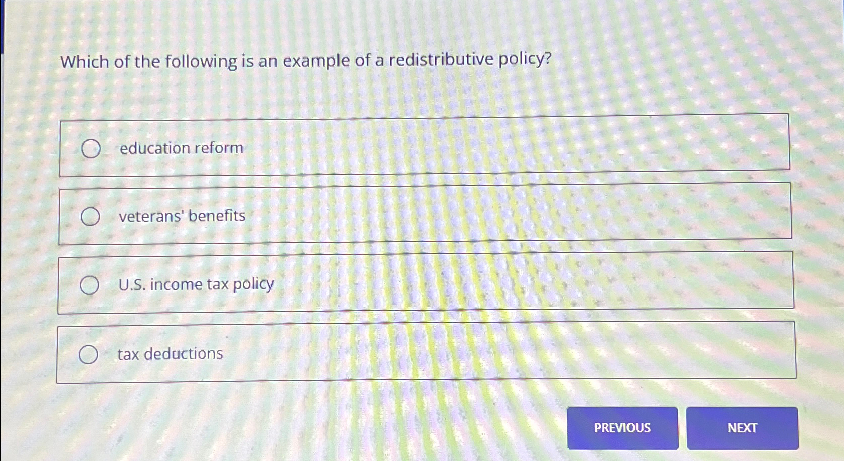 Solved Which of the following is an example of a | Chegg.com