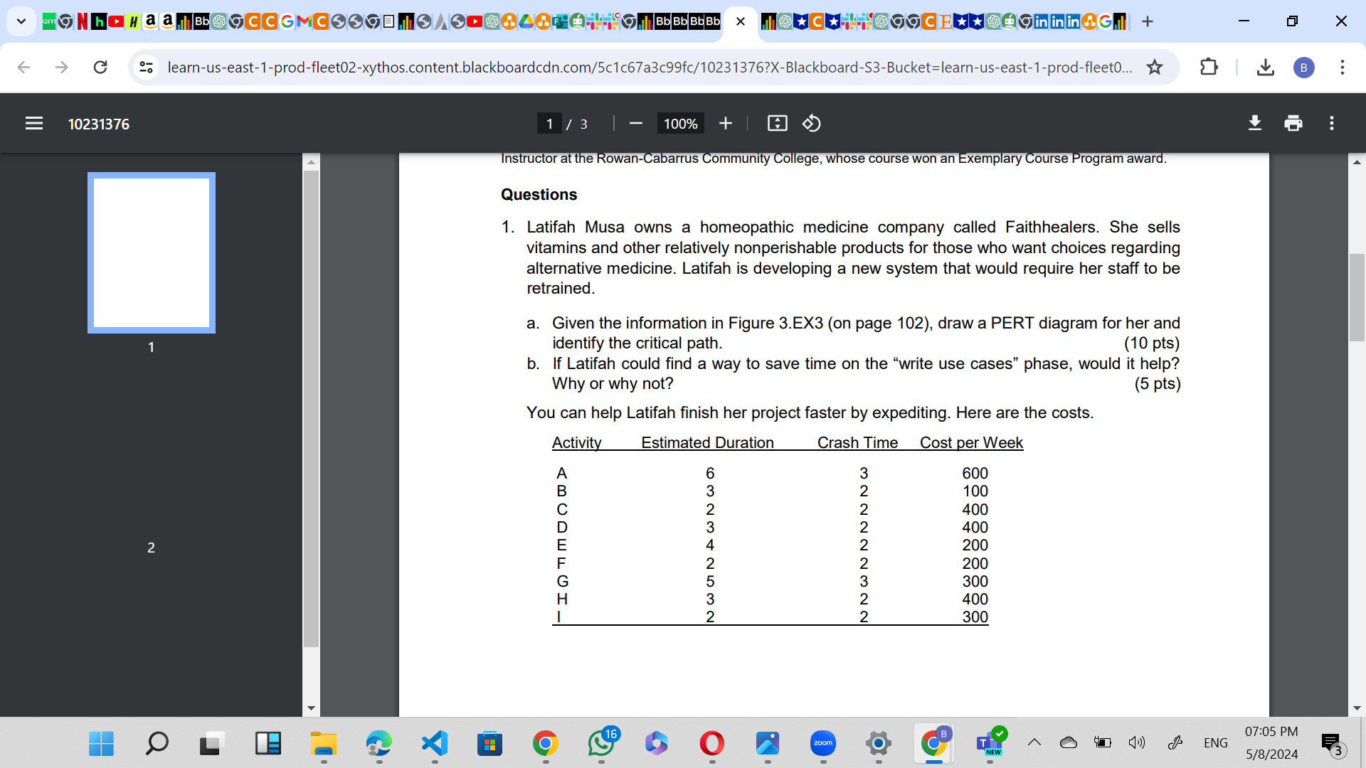 Solved Instructor at the Rowan-Cabarrus Community College, | Chegg.com
