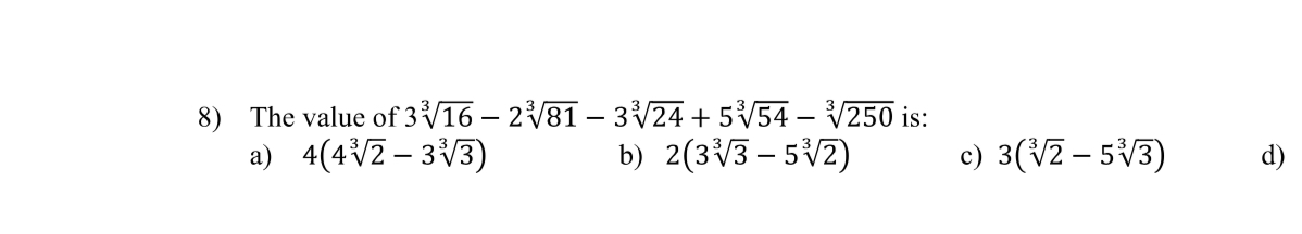 Solved The value of 3163-2813-3243+5543-2503 | Chegg.com