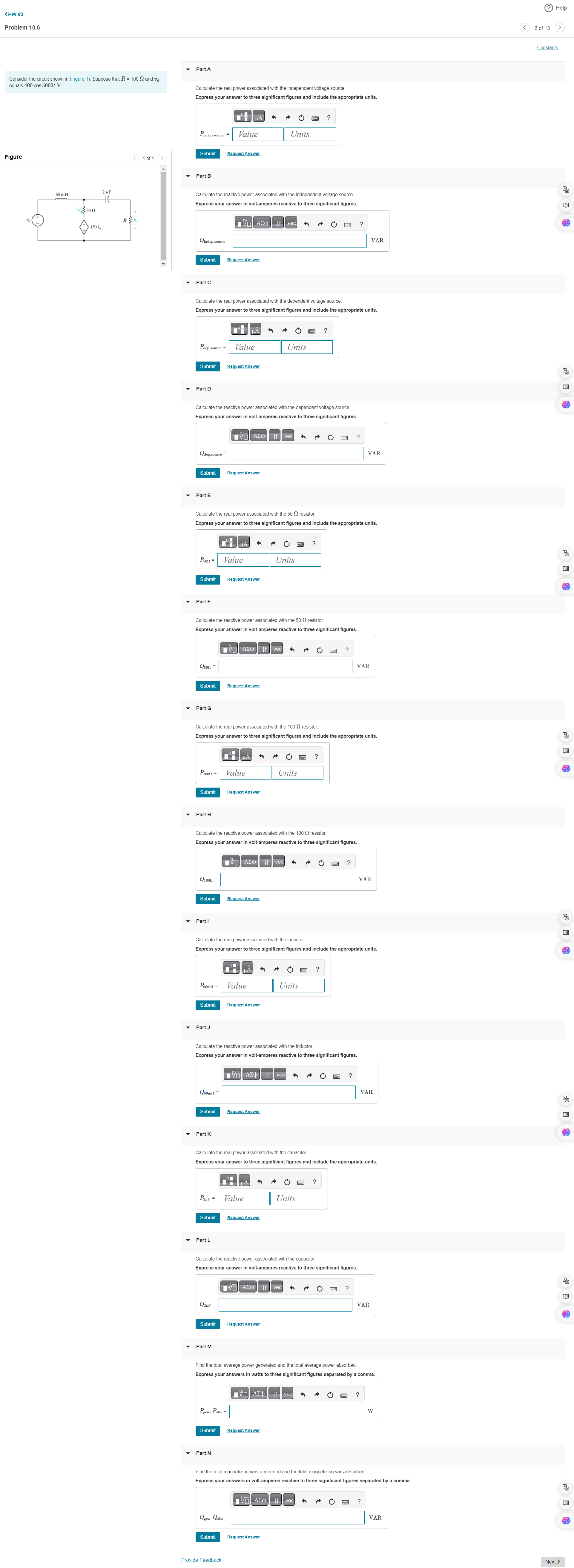 Consider the circuit shown in (Figure 1). ﻿Suppose | Chegg.com