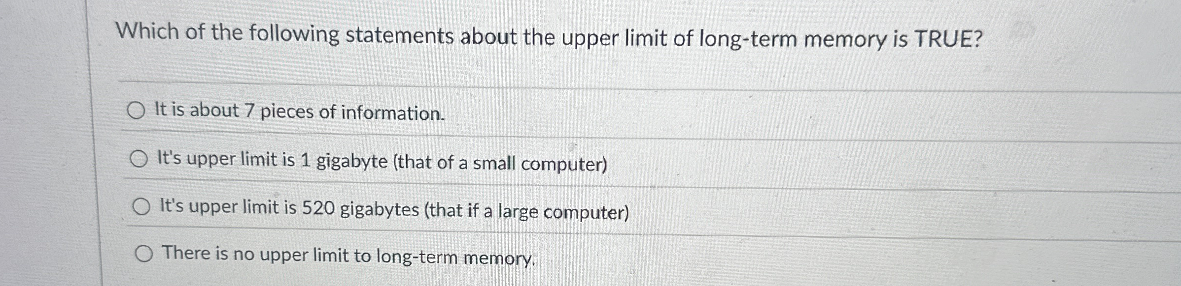 Solved Which of the following statements about the upper | Chegg.com