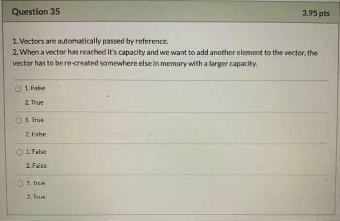 Solved Question 29 3.95 pts Suppose a program has a 3X3 2D | Chegg.com