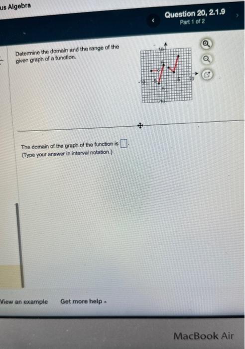 Solved Determine the domain and the range of the given graph | Chegg.com