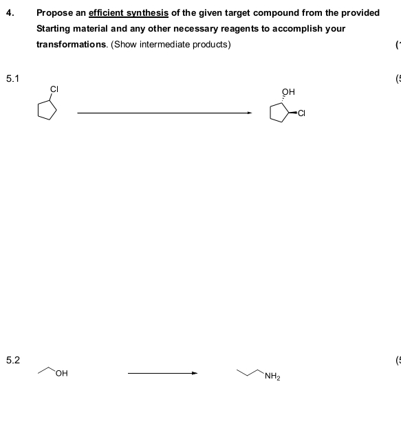 Solved Propose an efficient synthesis of the given target | Chegg.com