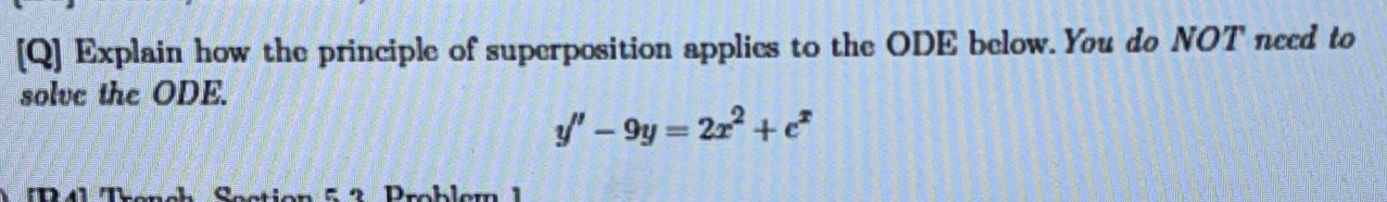 Solved [Q] ﻿Explain how the principle of superposition | Chegg.com