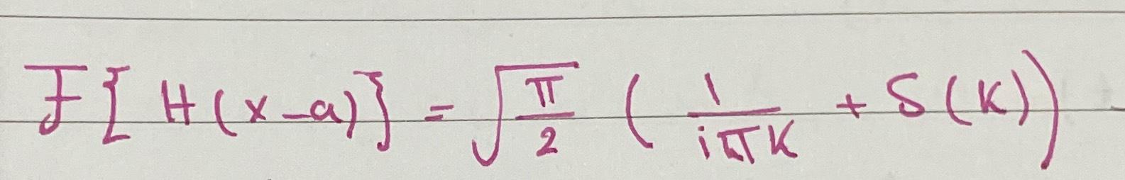 Solved Prove that Fourier transformation of the heaviside | Chegg.com