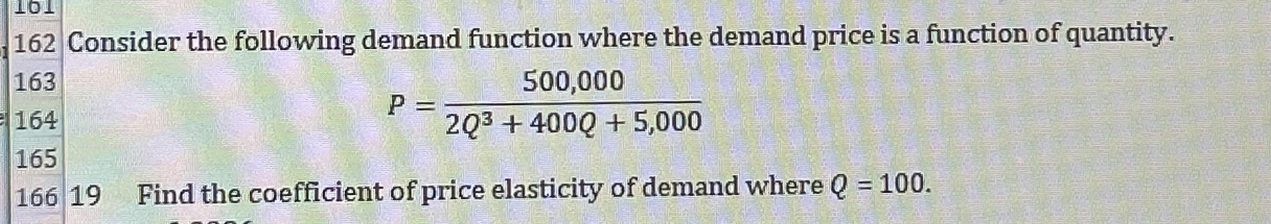 Solved Consider the following demand function where the | Chegg.com Solved Consider the following demand function where the | Chegg.com