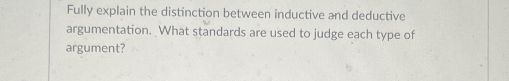 Solved Fully explain the distinction between inductive and | Chegg.com