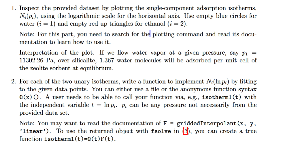 Solved Inspect the provided dataset by plotting the | Chegg.com