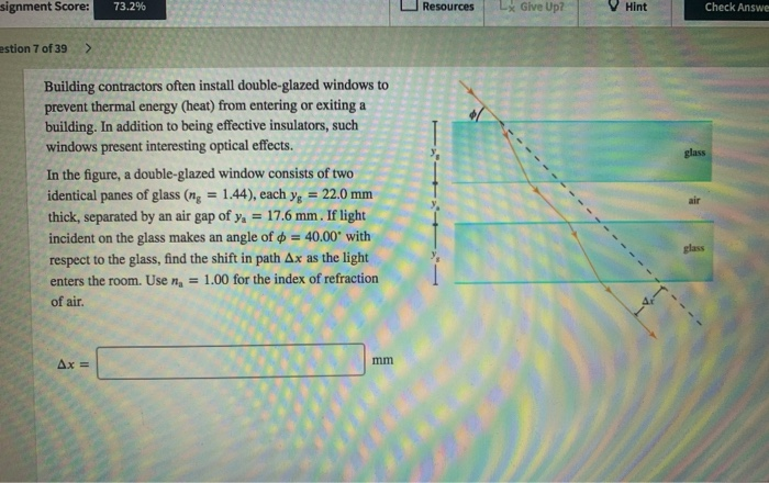 Solved signment Score: 73.2% Resources Lx Give Up? V Hint | Chegg.com