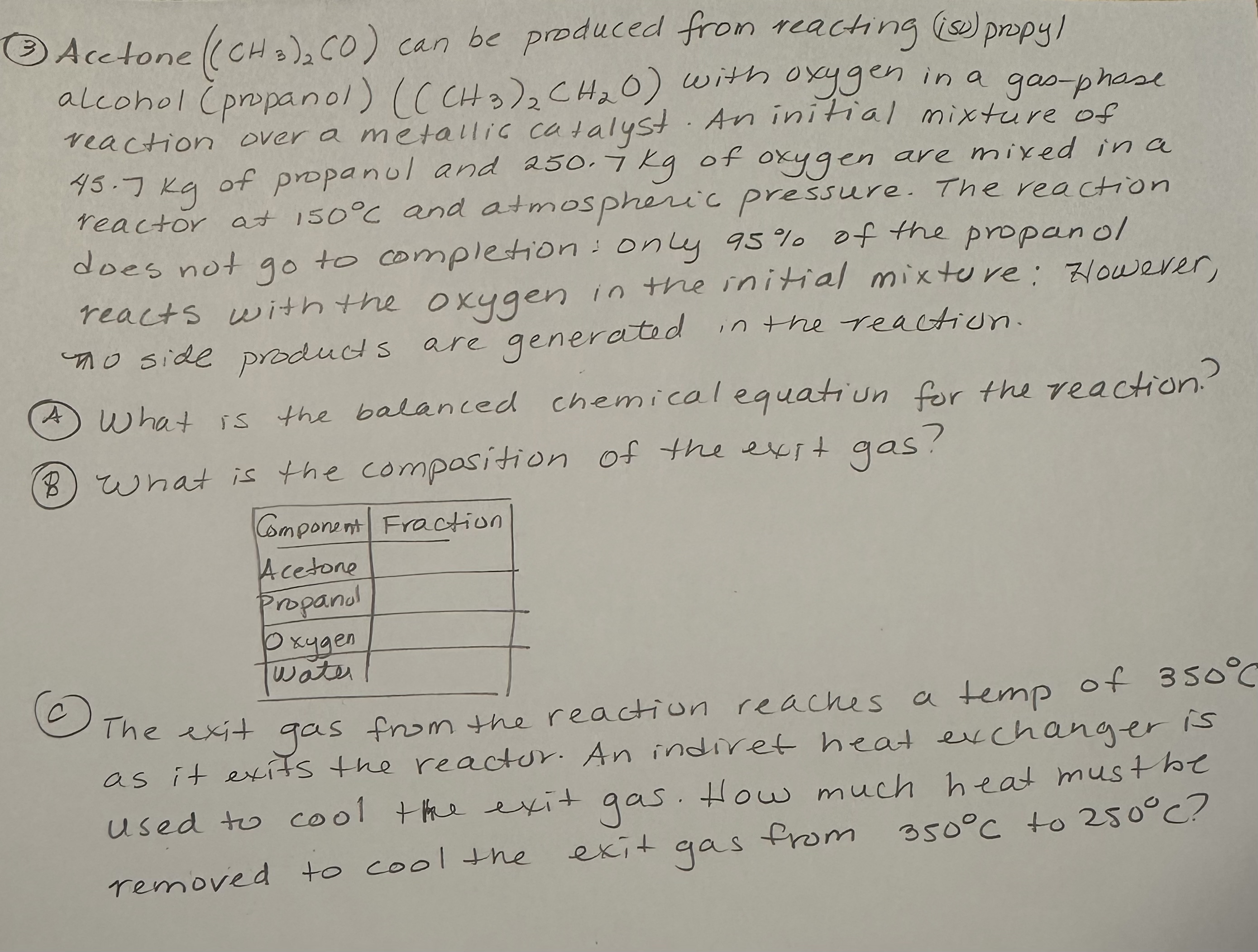 Solved acetone ( (c*h3) 2 co) ﻿can be ﻿produced from | Chegg.com
