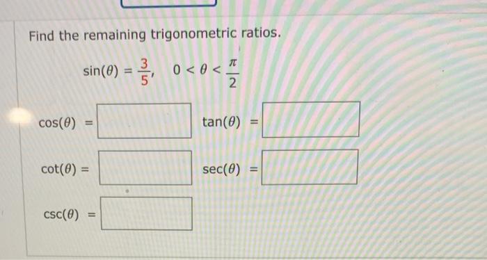 Solved Find the exact trigonometric ratios for the angle x | Chegg.com