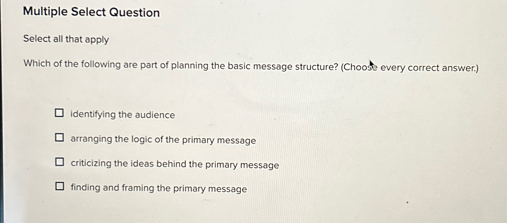 Solved Multiple Select QuestionSelect all that applyWhich of | Chegg.com